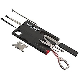 GUARDMAN Credit Card Tool Survival Card Knife with LED Light - Valentines Day Gift - Pocket Tool Kit Birthday Stocking Stuffers For Him For Men Dad Gifts