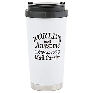 CafePress Mail Carrier Stainless Steel Travel Mug Stainless Steel Travel Mug, Insulated 20 oz. Coffee Tumbler