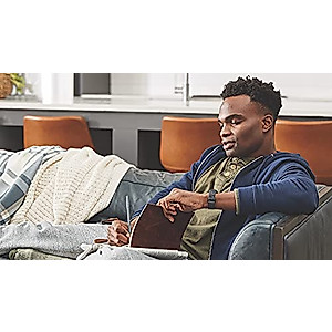 Fitbit Charge 5 Hook & Loop Accessory Band, Official Product, Charcoal, Small