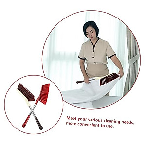 2pcs Whisk Broom Cleaning Brush Counter Duster Car Hand Broom Carpet Hand Brush Couch Hand Brush Dusting Brush Sand Brush Bench Brush Dust Broom Soft Brush Cleaning Stainless Steel FUNOMOCYA