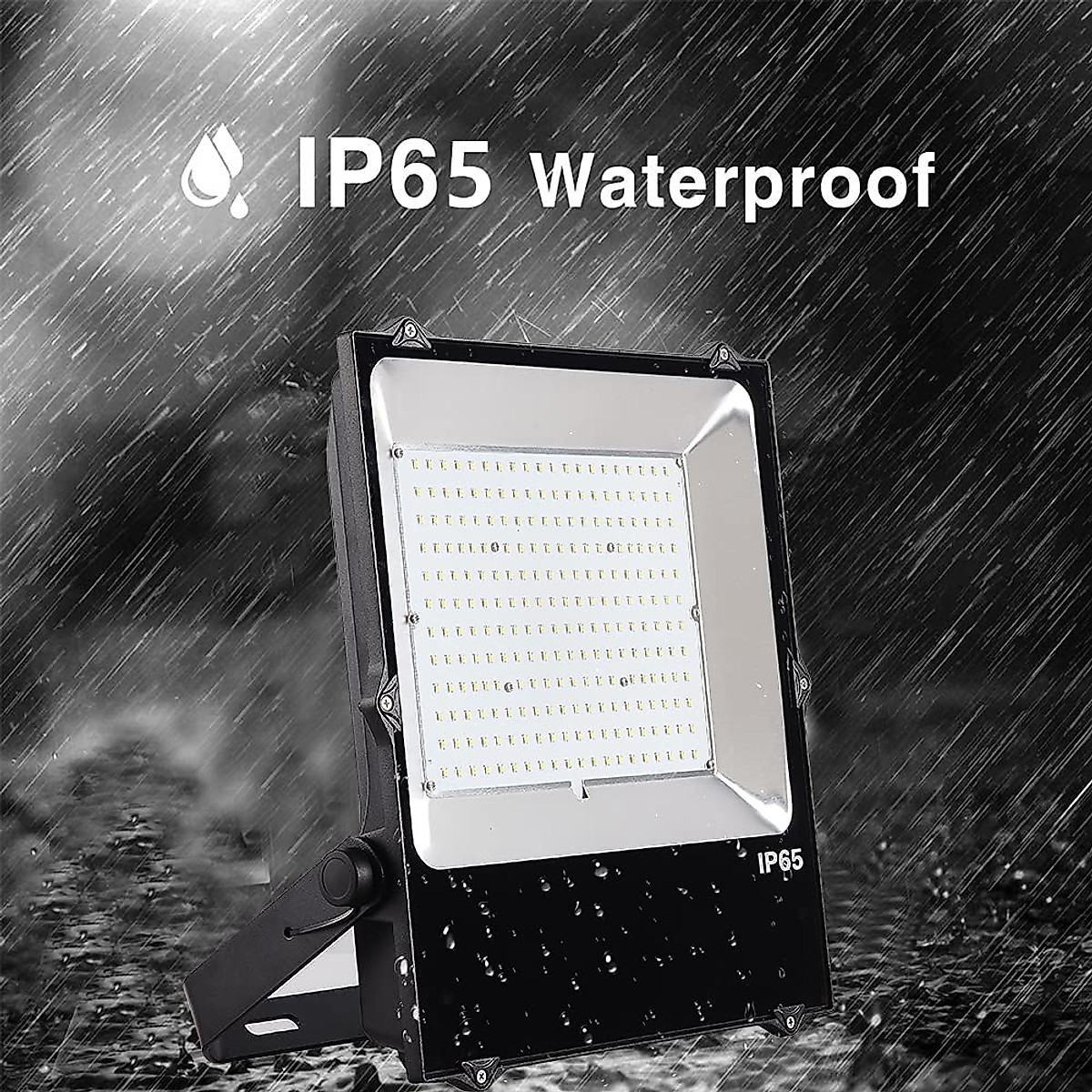 OSTEK 150W LED Flood Light, 21000LM Outdoor Commercial Lighting IP65 Waterproof，450W HPS Equivalent, Daylight 5000K, Security Floodlight for Home, Backyard, Patio, Garden ETL DLC (150)