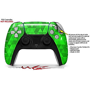 WraptorSkinz Skin Wrap compatible with Sony PS5 DualSense Controller Triangle Mosaic Green (CONTROLLER NOT INCLUDED)