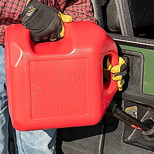 Midwest Can Company 5610 5 Gallon Gas Can Fuel Container Jugs w/ Spout (2 Pack)