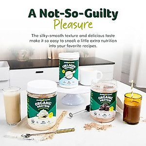 Purely Inspired Plant-Based Protein Powder for Men & Women, Creamy French Vanilla (16 Servings) - Vegan & Organic - 20g of Pea Protein Powder for Smoothies & Shakes - Dairy-Free, & Gluten-Free