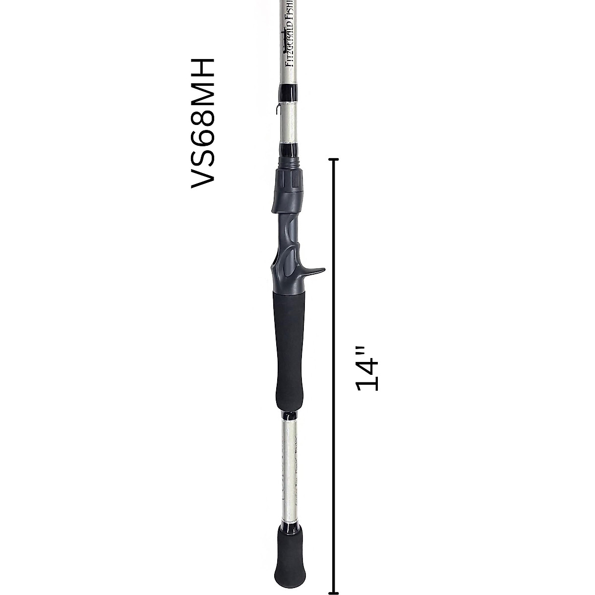 Fitzgerald Vursa Series Casting Rods 6'8"-7'8” Most Versatile Rods, Lightweight & Sensitive Tournament Performance Designed for Freshwater and Inshore, Great for Bass, Walleye or Musky Fishing