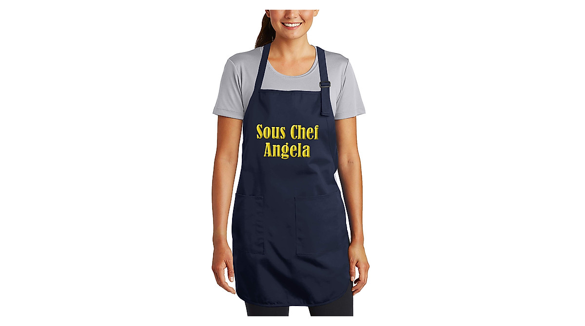 Personalized Embroidered Aprons - Custom Cook Gifts