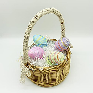 Cutcatwing 1/2 LB White and Iridescent Crinkle Paper Crinkle Cut Paper Shred Filler Diamond White Raffia Grass for Wedding Birthday Gift Wrapping Bags and Bridesmaid Engagement Gift