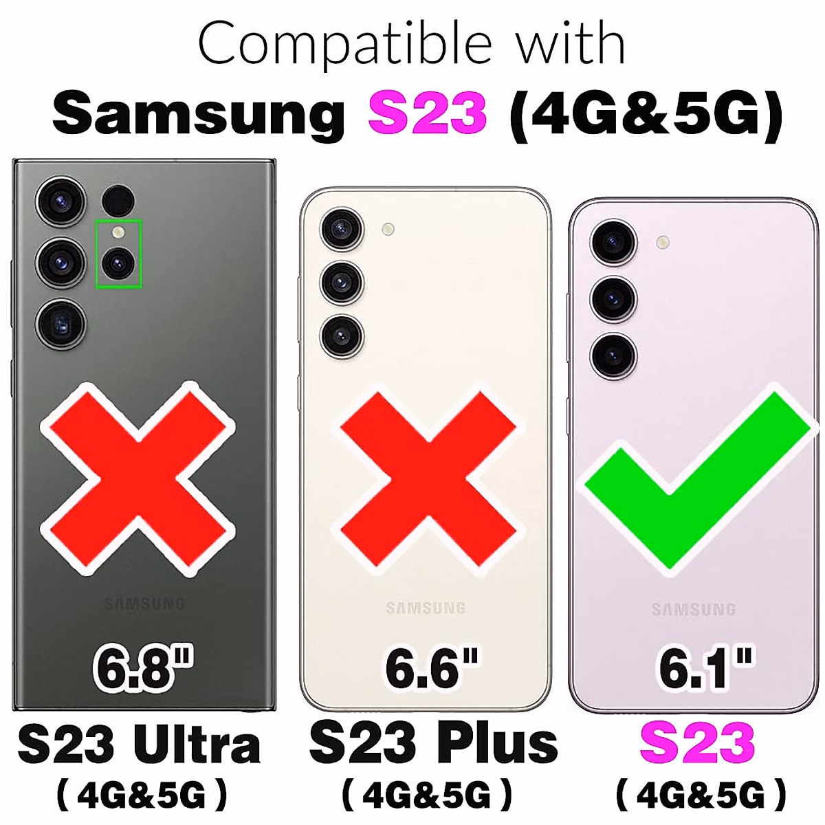 Asuwish Phone Case for Samsung Galaxy S23 5G with Tempered Glass Screen Protector Cover and Slim Stand Military Grade Hybrid Cell Accessories S 23 23S GS23 G5 SM-S911U 6.1 inch Women Men Blue