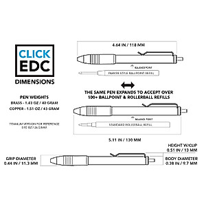 BIG IDEA DESIGN Copper Click EDC Pen