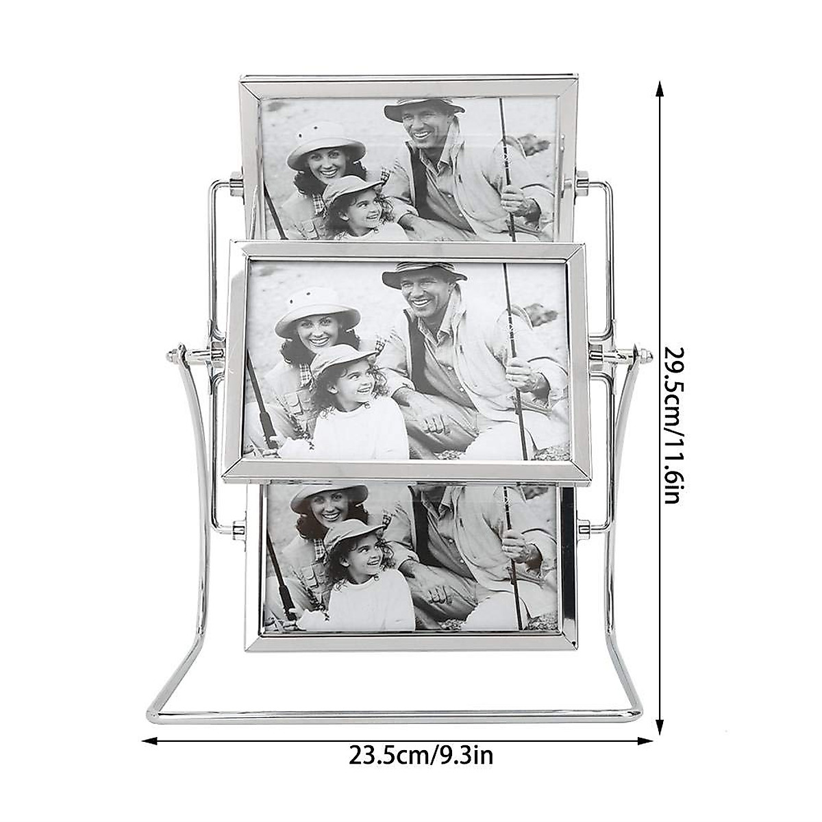 Metal Photo Frame, Ferris Wheel Rotatable Picture Display Photography Studio Rotating Photo Frame For 6X4Inch Photo