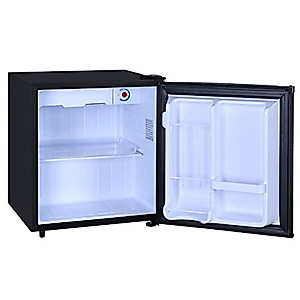 Frigidaire Black EFR115- AMZ 1.6 Cu Ft Bar Fridge, Compact Refrigerator, 1.7, 18.5"D x 17.7"W x 19.8"H