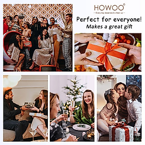 Howoo Moissanite Stud Earrings for Women White Gold Sterling Silver Earrings with Two Moissanite Diamond Gifts for Women