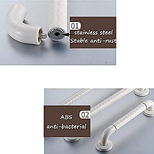 CRODY Grab Bars for Bathroom, Bar Shower Handle, Stainless Steel Safety Hand Rail Support for Elderly, Bathroom Safety Bar Non-Slip Straight Handrail, Stairway Handrail, Towel Rack Toilet Auxiliary/42