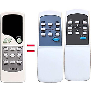 YING RAY HA-SOL-01 Replacement for Soleus Air Portable Air Conditioner Remote Control PE2-09R-32 PE2-07R PE2-09R PE2-08R-62 PE2-10R-32 PE2-08R PE2-10R PH1-14R-03 KY-36 PH1-12R-03 KY-34 PH1-10R-03