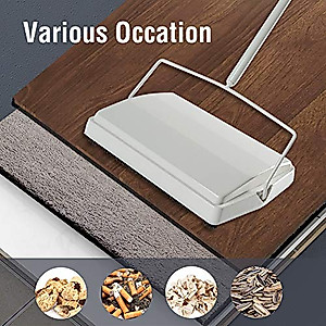 JEHONN Carpet Floor Sweeper with Horsehair, Tub Tile Scrub Brush 3 in 1 Shower Brush