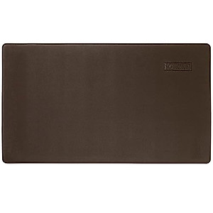 Home Dynamix Cozy Living Home Sweet Home Floral Runner Anti-Fatigue Kitchen Mat, Non-Slip Floor Mat, Padded Standing Desk Mat, Grey/Blue, 17.5"x30"