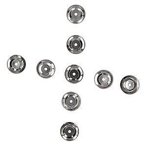 Docona Tambourine Bell Ring 50pcs Tambourine Bell Ring Jingle Bell Stainless Steel for Handbell Tambourine Church Tambourines