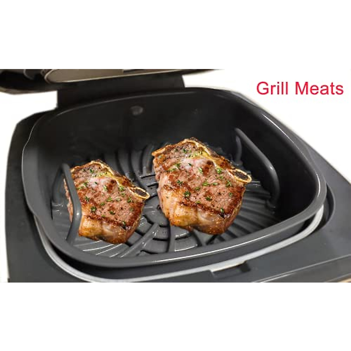 Grill Grate Compatible with Ninja AG301 Foodi,Accessories for Ninja Foodi 5-in-1 Indoor Grill,Non-stick Replacement Grill Griddle for Ninja Foodi AG300,AG400,AG302,EG201,LG450CCO,LG450CO,IG351A,IG302Q