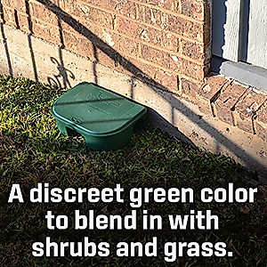 Exterminators Choice - 6 Pack Rat Bait Station Boxes with 1 Key - Heavy Duty Mouse Trap Poison Holder - Great for Catching Rats and Mice - Pest Control - Durable and Discreet