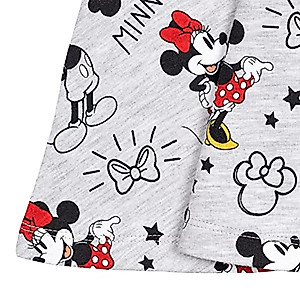 Disney Minnie Mouse Mickey Mouse Infant Baby Girls Short Sleeve Dress Scrunchy Set Gray 18 Months