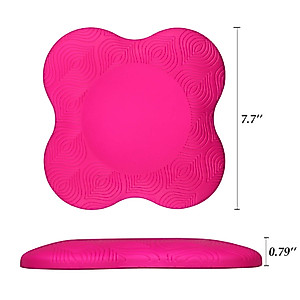 Zealtop Yoga Knee Pad Cushion Extra Thick for Knees Elbows Wrist Hands Head Foam Yoga pilates work out kneeling pad (Rose red 2 Packs)