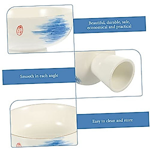 Goblet Glass Trifle Bowl Mini Dessert Cup Glass Salad Bowl Ceramic Bowl Small Dessert Cups Ceramics White Kitchen Pudding Cup Glass Cup Pudding Bowl Fruit Sweets Smooth Easy to Clean