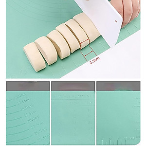 Extra Large Silicone Kneading Pads,Silicone Baking Bakeware Cooking Mat,Dough Rolling Mat,Creative Silicone Pad Kneading Tools,Non-Stick & Non-Slip Foldable Cutting Boards with Buckle Design (Pink)