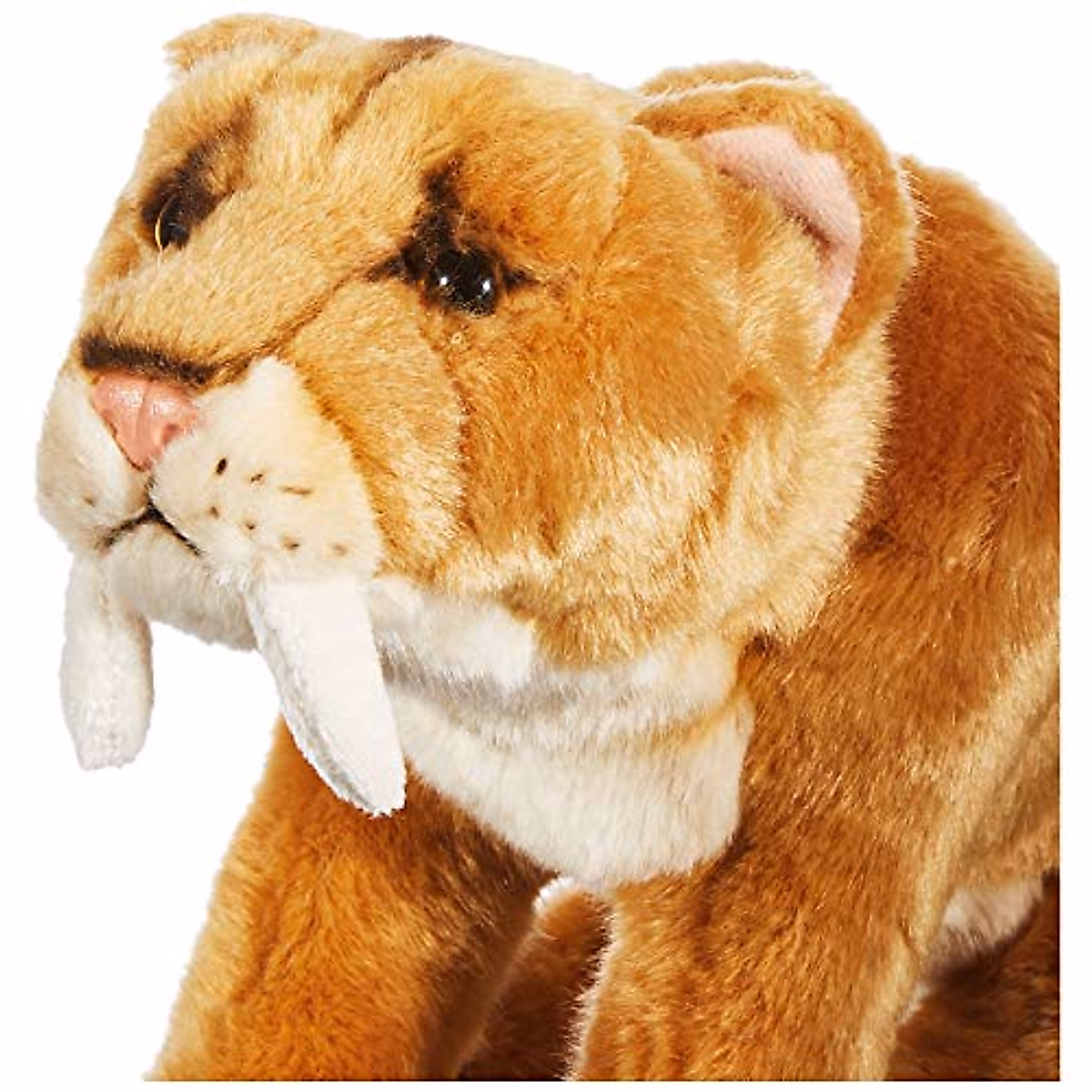 Living Nature Sabre Toothed Tiger, Realistic Soft Cuddly Prehistoric Toy, 12 Inches