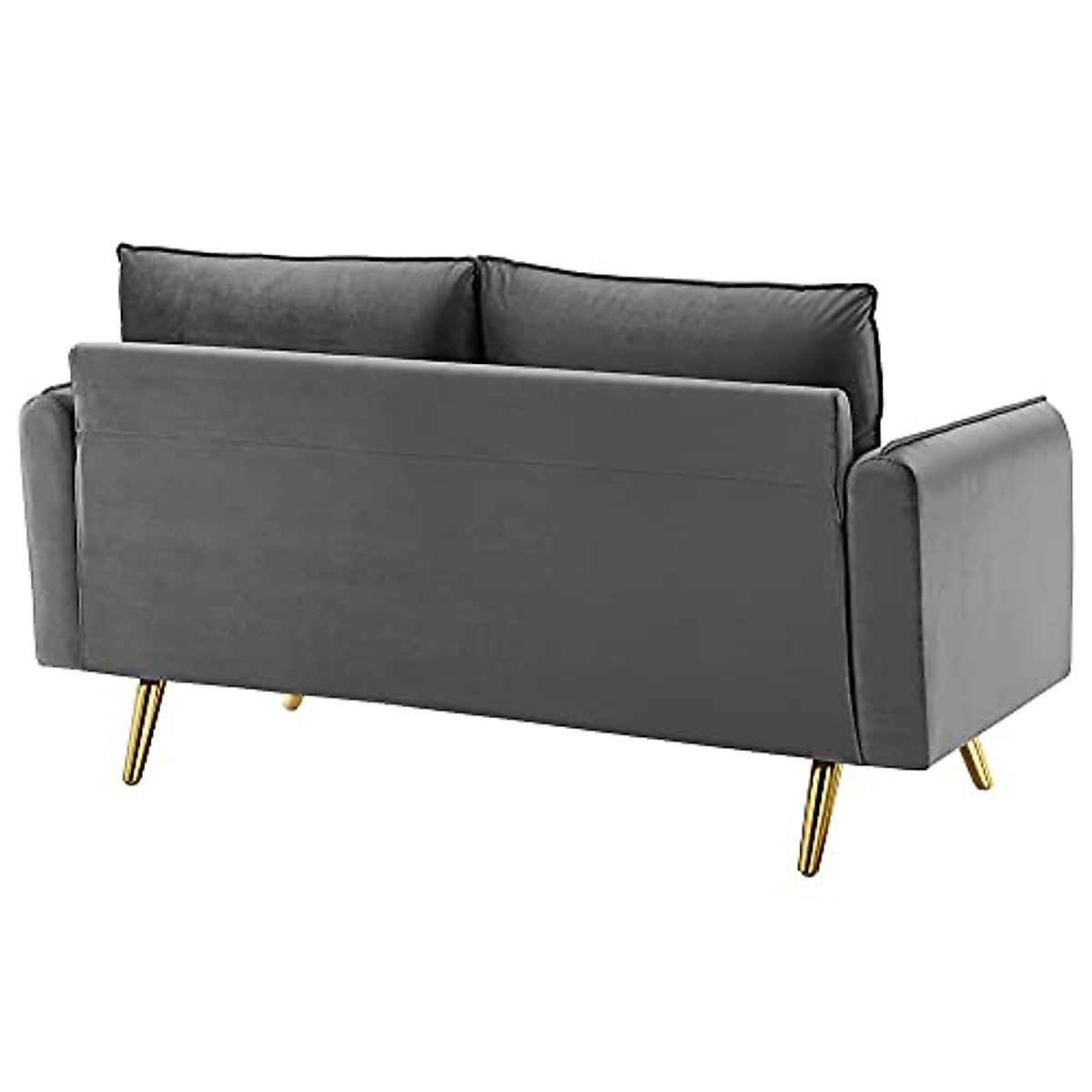 Modway Revive Performance Velvet Loveseat, Gray