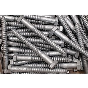 (15) Galvanized Hex Head 5/8 x 6 Lag Bolts Wood Screws