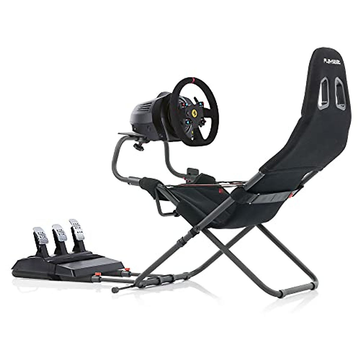 Playseat Challenge Sim Racing Cockpit | Foldable & Adjustable | for High Performance Sim Racing | Compact & Flexible | Supports All Steering Wheels & Pedals | for PC and Console | Actifit Edition