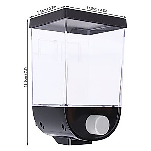 Dry Food Dispenser, Wall Mounted Cereal Container for Hotel for Kitchen(#1)