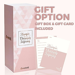 Onebttl Cheerleader Glitter Tumbler Gifts For Girls - Cheer - 20oz/590ml Stainless Steel Insulated Tumbler with Straw, Lid - Gift for Cheerleading, Coach or Cheer Squad - (Rose gold)