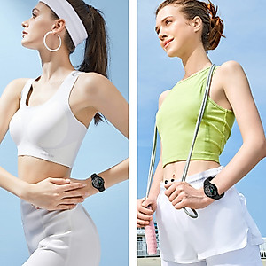 Suoman 2+2-Pack for Samsung Galaxy Watch 4 Classic 46mm Screen Protector, Privacy and High-Definition Combination, [Anti-Scratch] Ultra-Thin Tempered Glass Screen Protective Film