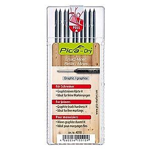 Pica Dry – Pack of 10 Graphite H Leads (with Blister Pack)