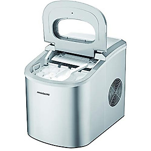Frigidaire EFIC102 Counter Top Ice Maker, Silver, 26lb per day