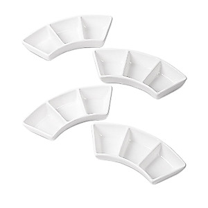 DELLING 3 Oz Ceramic Dip/Dipping Bowls Set Ultra-Strong 3 Oz Ceramic Dip Bowls Set,