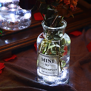 72 Pack Submersible LED Lights Waterproof Tea Lights White Submersible Pool Lights Underwater LED Tea Lights Flameless Battery Operated for Wedding Pool Party Decoration (White)