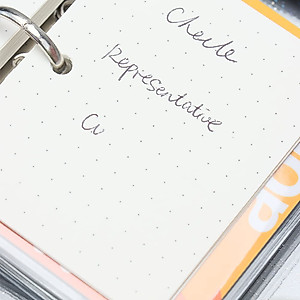 Mini Budget Binder with Cash Envelopes Set Black 3-Ring Zipper Binder Folders, 80 Sheets 3 Hole Dot Paper Refills and 12pcs Clear Mini Biner Pockets for Planner Budgeting System