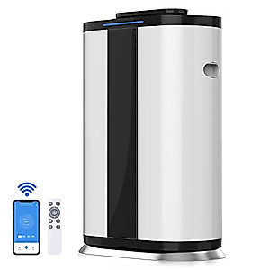 Air Purifier with Smart WiFi, PM2.5 Monitor and H13 True HEPA Filter for Large Room up to 3000 sq.ft, Captures 99.9%