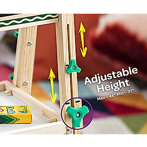 Crayola Kids Mini Wooden Art Easel & Supplies, Toddler Toys, Gift for Kids, Ages 3, 4, 5, 6