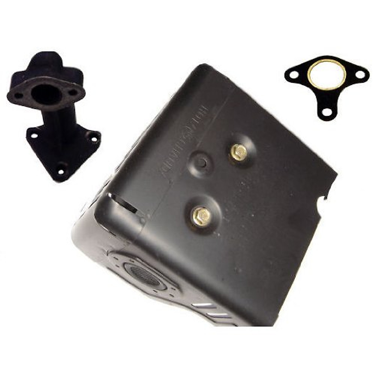 Auto Express Fits Honda GX390 13hp Muffler with Manifold with Free Gasket and Heat Shield GX 390