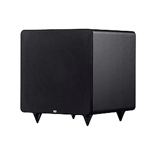 Monoprice SW-10 150 Watt RMS (300 Watt Peak) Powered Subwoofer 10in, Ported Design, Variable Phase Control, Variable Low Pass Filter, for Home Theater