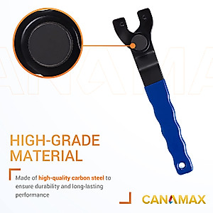Canamax SEWA20 Adjustable Lock-nut Grinder Wrench Premium Replacement Part - Compatible with Dewalt Bosch & other Grinders (1-3cm)