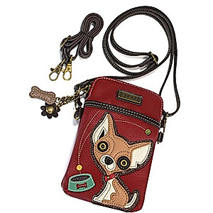 CHALA Crossbody Cell Phone Purse | Women's Wristlet Handbags with Adjustable Strap (Chihuahua)