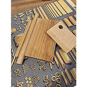 Pasta board set, 6 piece, macaroni, trofie, gnocchi, garganelli