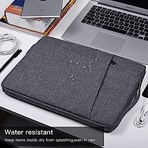 14 inch Laptop Sleeve Case, Padded Protective Travel Carry Bag for HP 14 Laptop, HP Pavilion 14, Dell Inspiron 14, Lenovo ideapad 14, ASUS VivoBook 14 Computer Cover -Space Grey