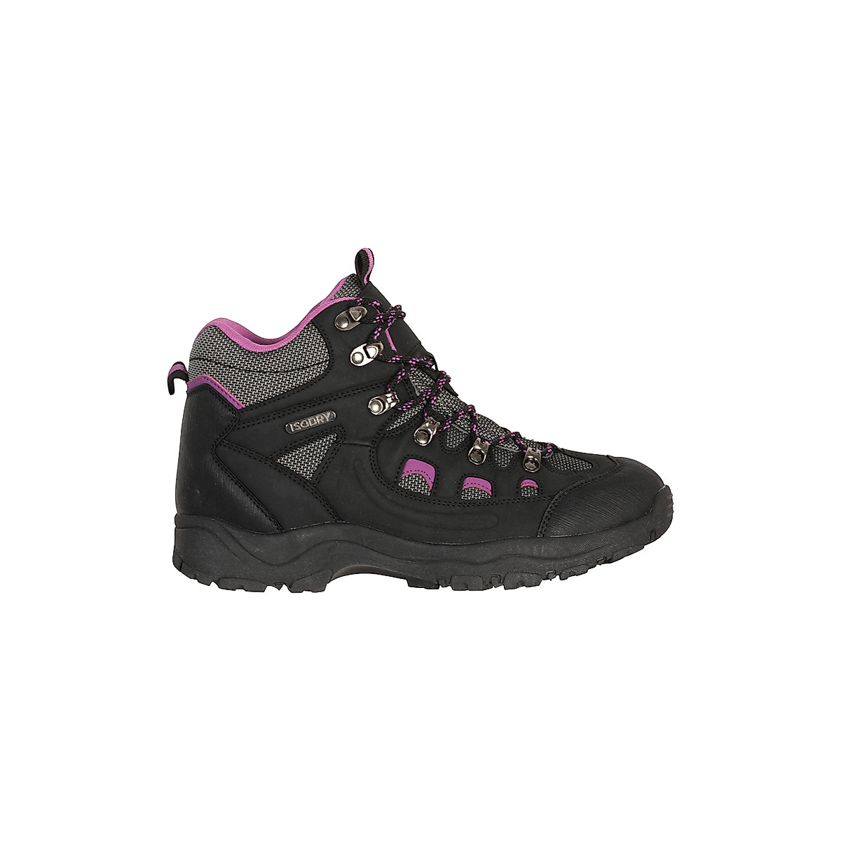 Mountain Warehouse Adventurer Womens Waterproof Hiking Boots Black Womens Shoe Size 8 US