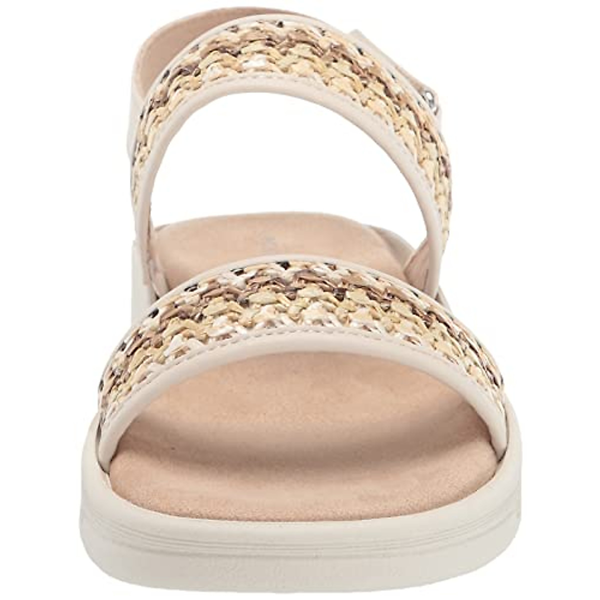 Easy Spirit Women's RAINA8 Wedge Sandal, Beige 110, 10 Wide