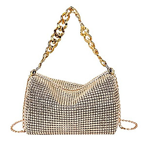 Elegant Evening Bag Glitter Rhinestone Handbag Underarm Bag Shoulder Bag for Daughter Girlfriend Birthday Party handbags